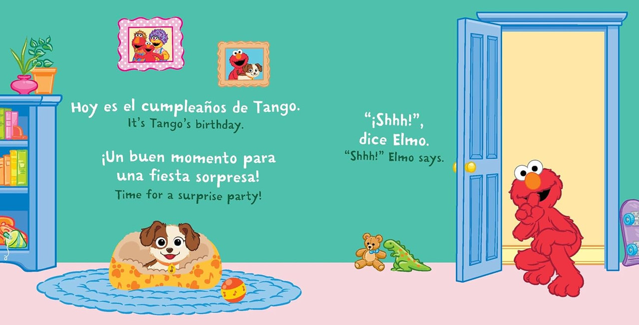 Elmo Says Surprise! Sesame Street (Spanish/English) (Indestructibles ...