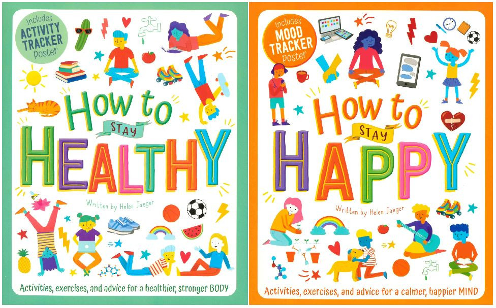 How To Stay Happy And Healthy! Set of 2 - Books By The Bushel