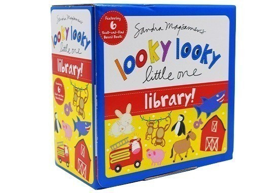 Looky Looky Little One Library! Set of 6 (Board Book) - Books By The Bushel