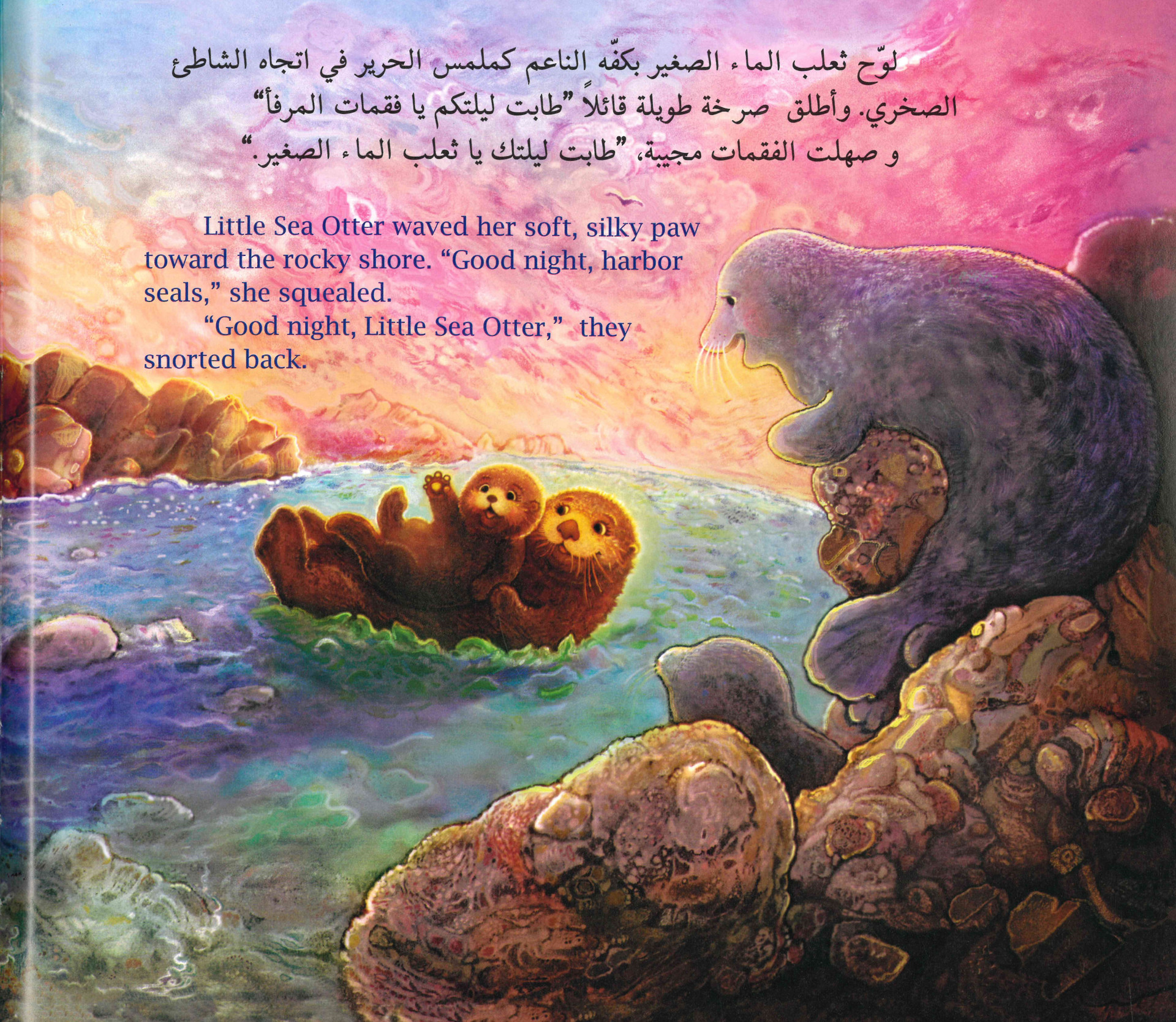 Good Night Little Sea Otter (Navajo/English)(Paperback) - Books By The ...