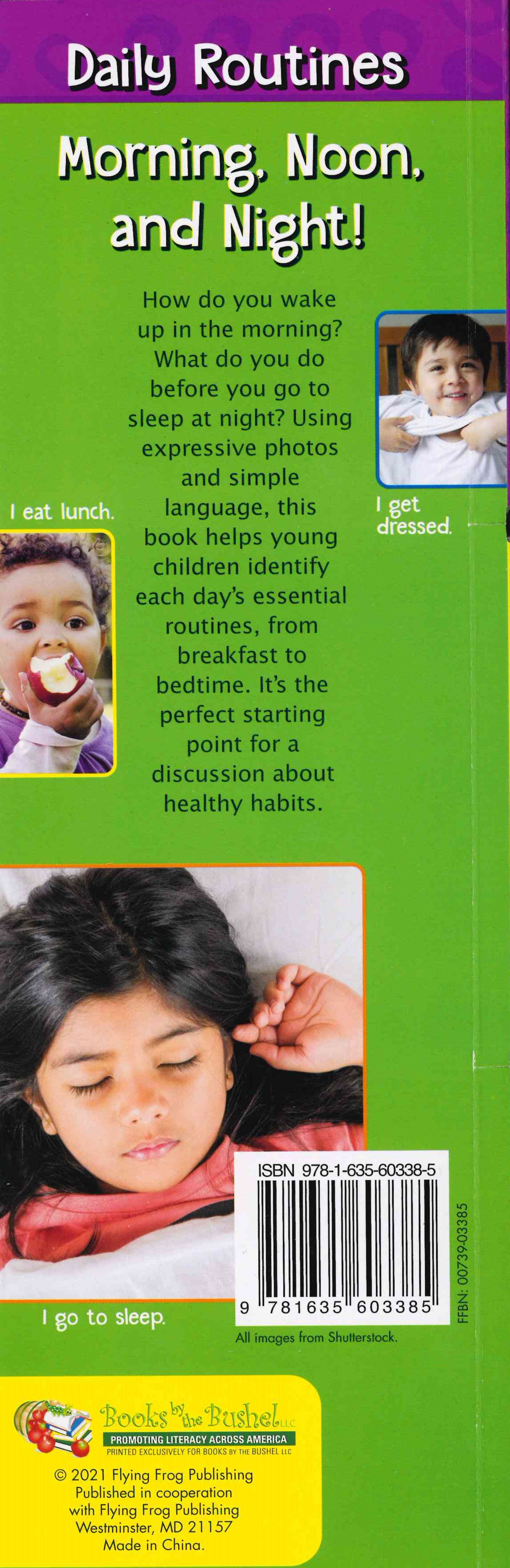 Morning, Noon, and Night! Daily Routines (Board Book) - Books By The Bushel