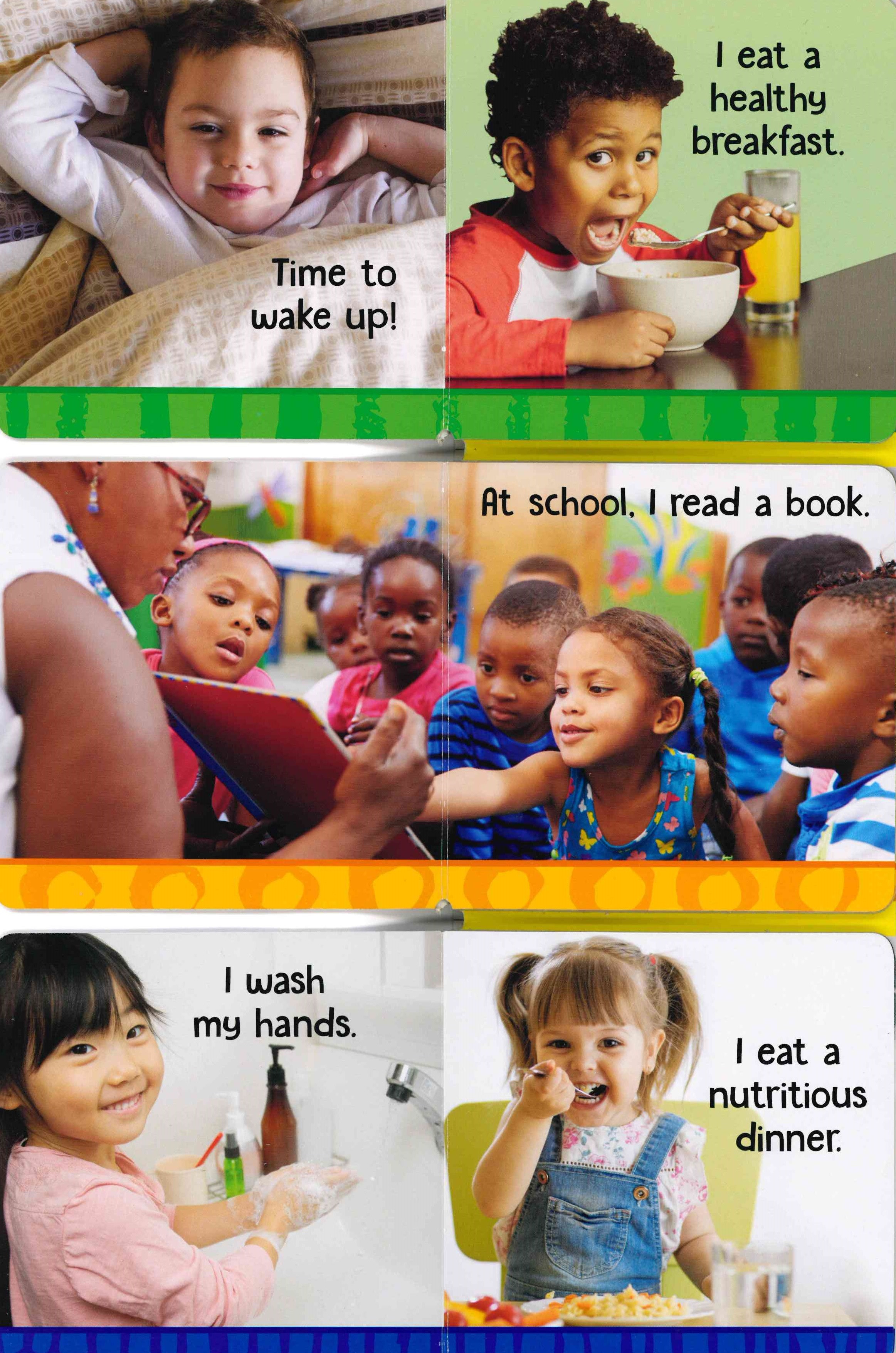 Morning, Noon, and Night! Daily Routines (Board Book) - Books By The Bushel