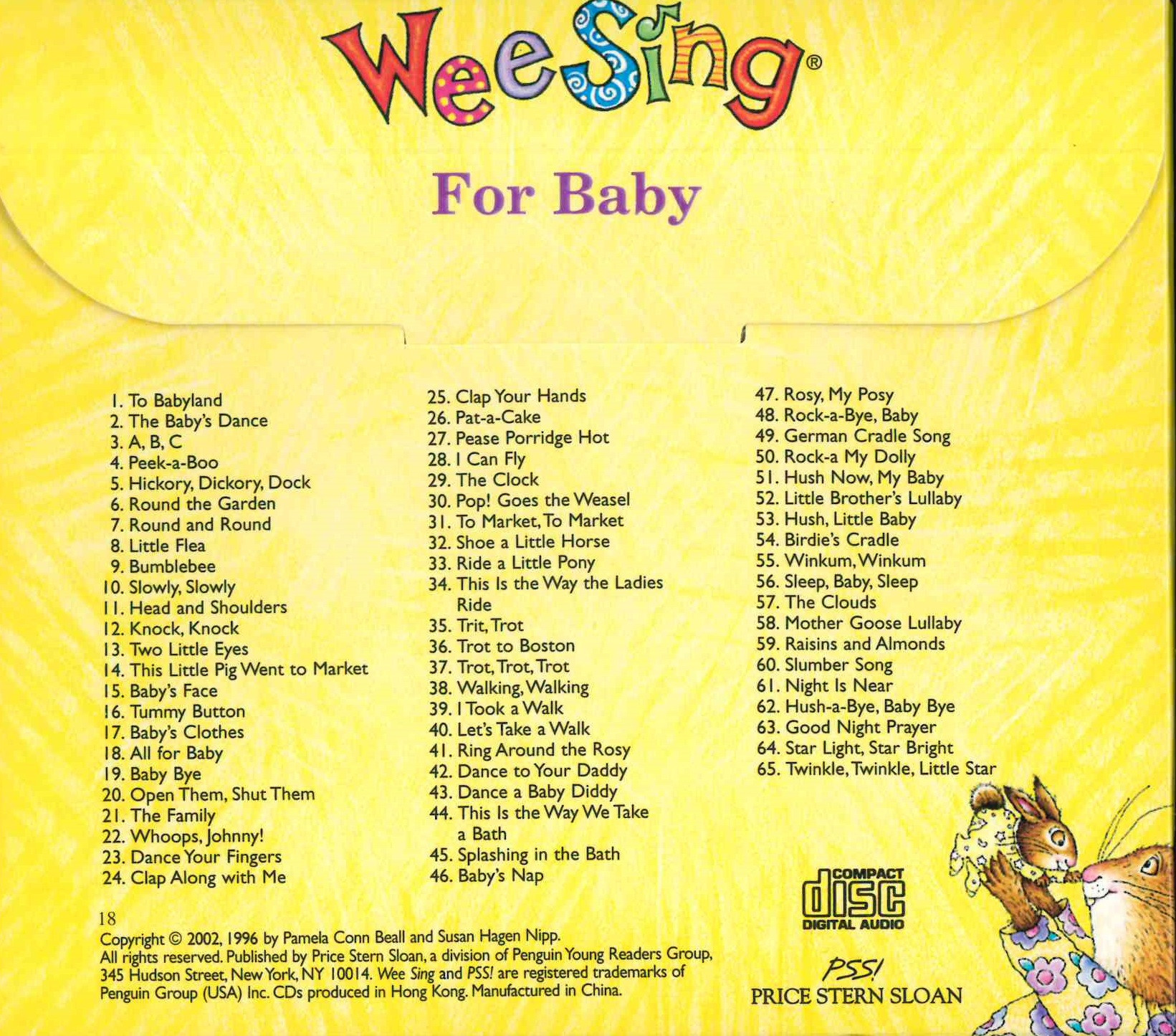 SALE-Wee Sing for Baby (Paperback w/ CD)-Clearance Book/Non-Returnable ...