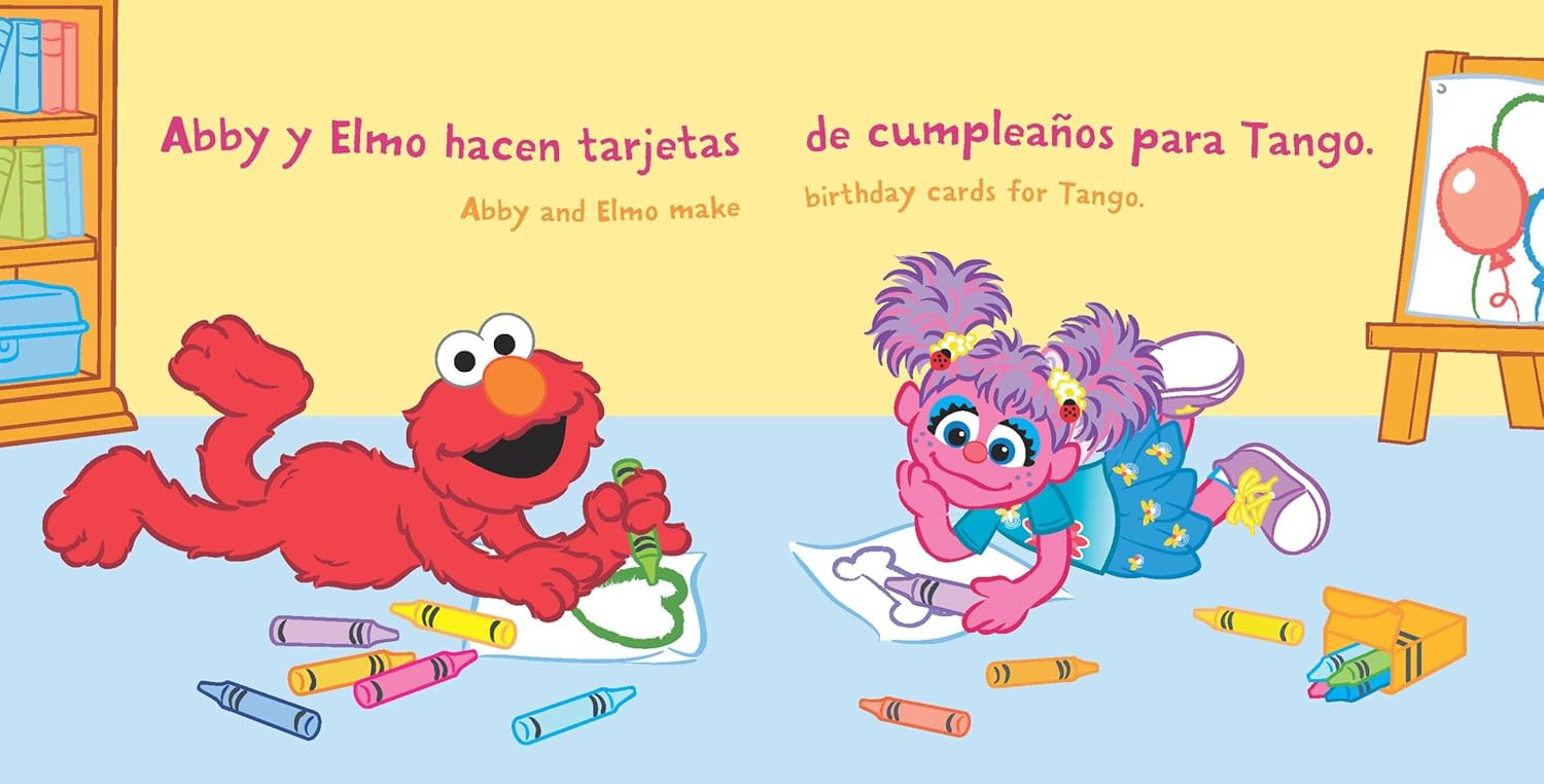 Elmo Says Surprise! Sesame Street (Spanish/English) (Indestructibles ...