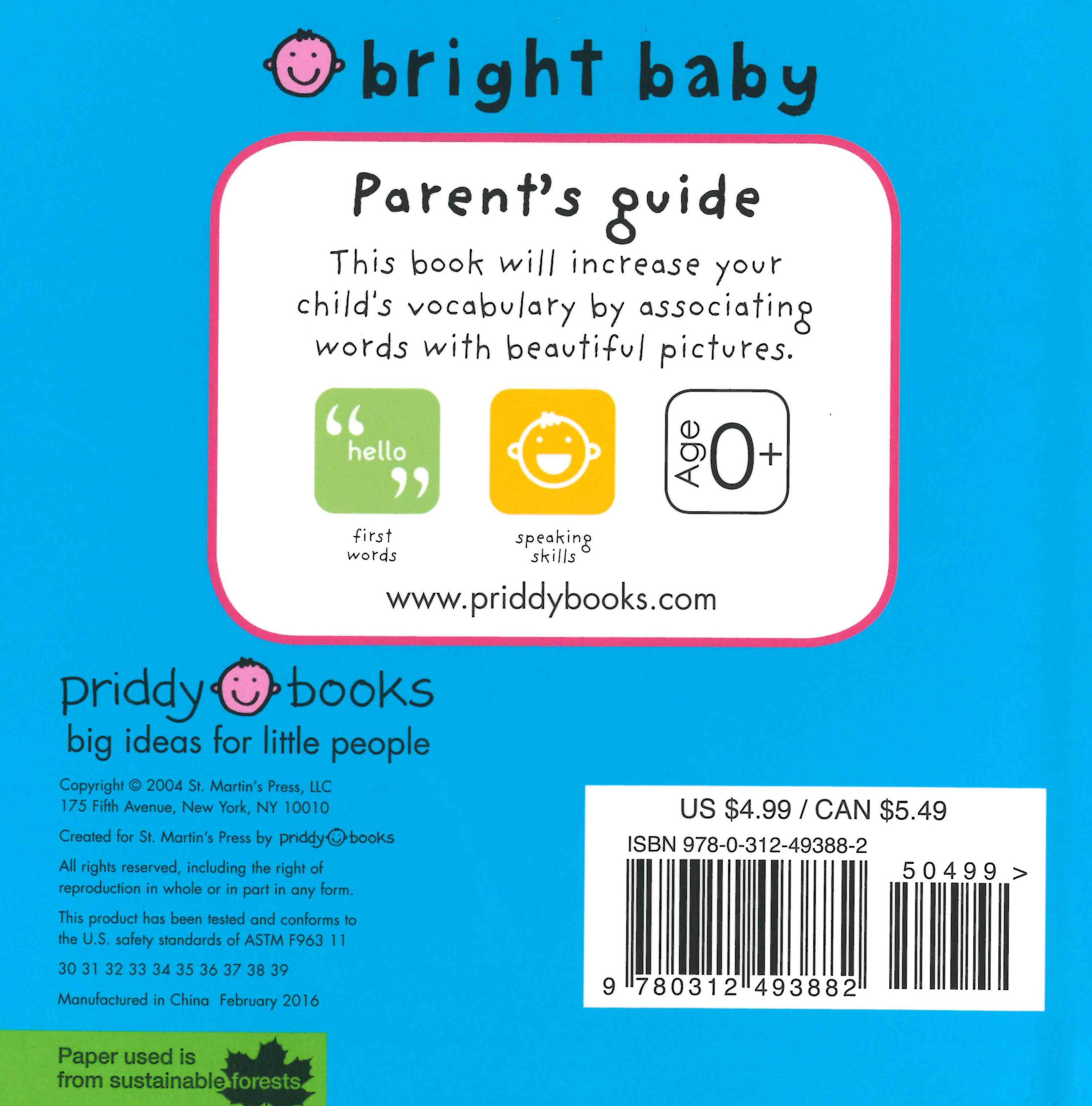 First Words: Bright Baby (Board Book) - Books By The Bushel