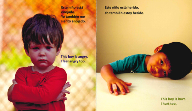 Show Me How You Feel (Spanish/English) (Board Book) - Books By The Bushel