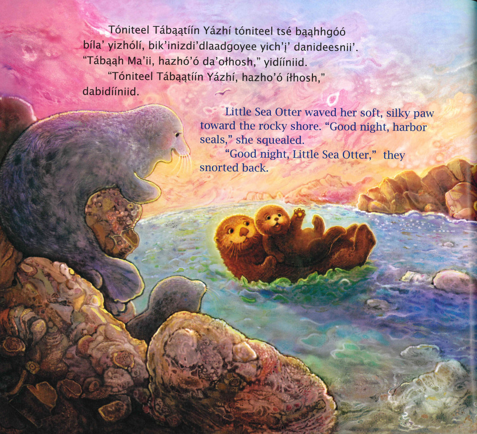 Good Night Little Sea Otter (Navajo/English)(Paperback) - Books By The ...