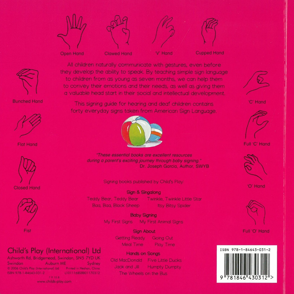 Sign Language books for infants by Books By The Bushel