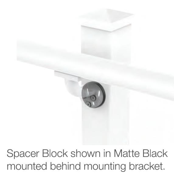 Prestige aluminum foot block | Keeps rails from sagging
