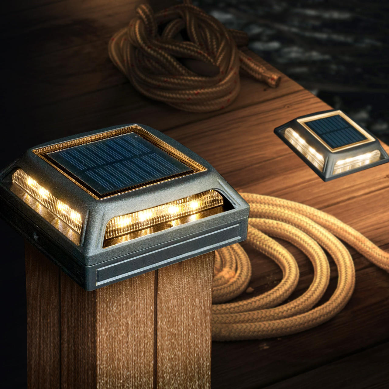 Solar Post Caps - The easiest way to add lighting to your posts.