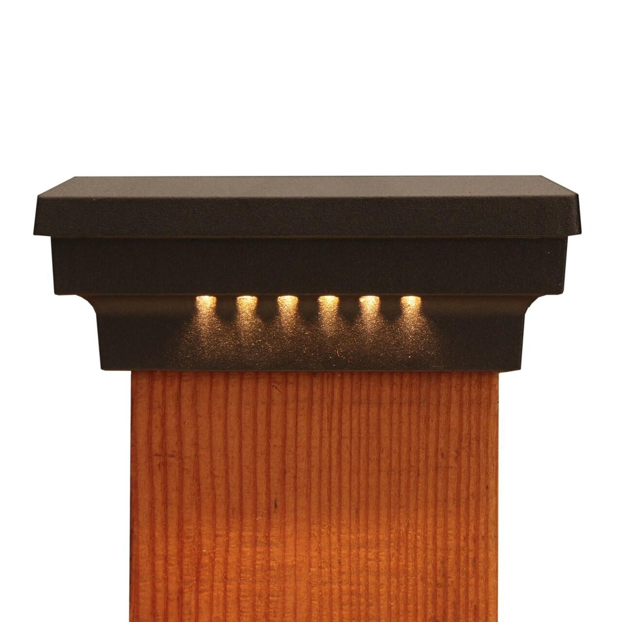 Low Voltage Post Cap Lights | Add Ambience to Your Deck