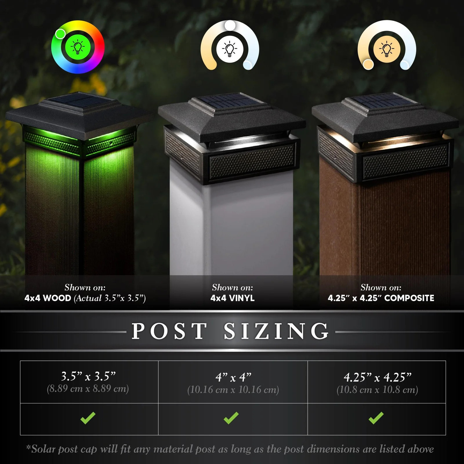 Shop Wood, Metal, Glass & Lighted Post Caps | Enhance Your Posts