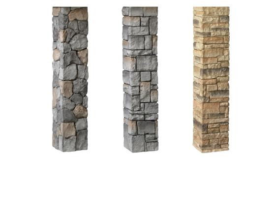 Stone Post Covers & Post Wraps | Deck Expressions