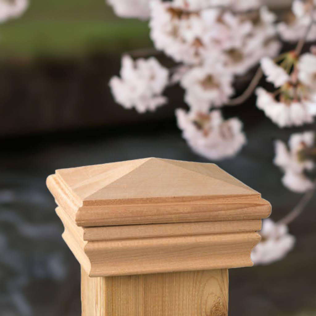 Deckorators Pyramid Wood Post Caps | DeckExpressions