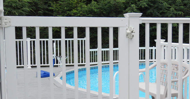 Durable Vinyl Deck Gate by RDI | Easy to Install