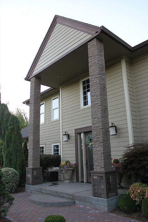 Slate Stone Post Covers | DeckExpressions
