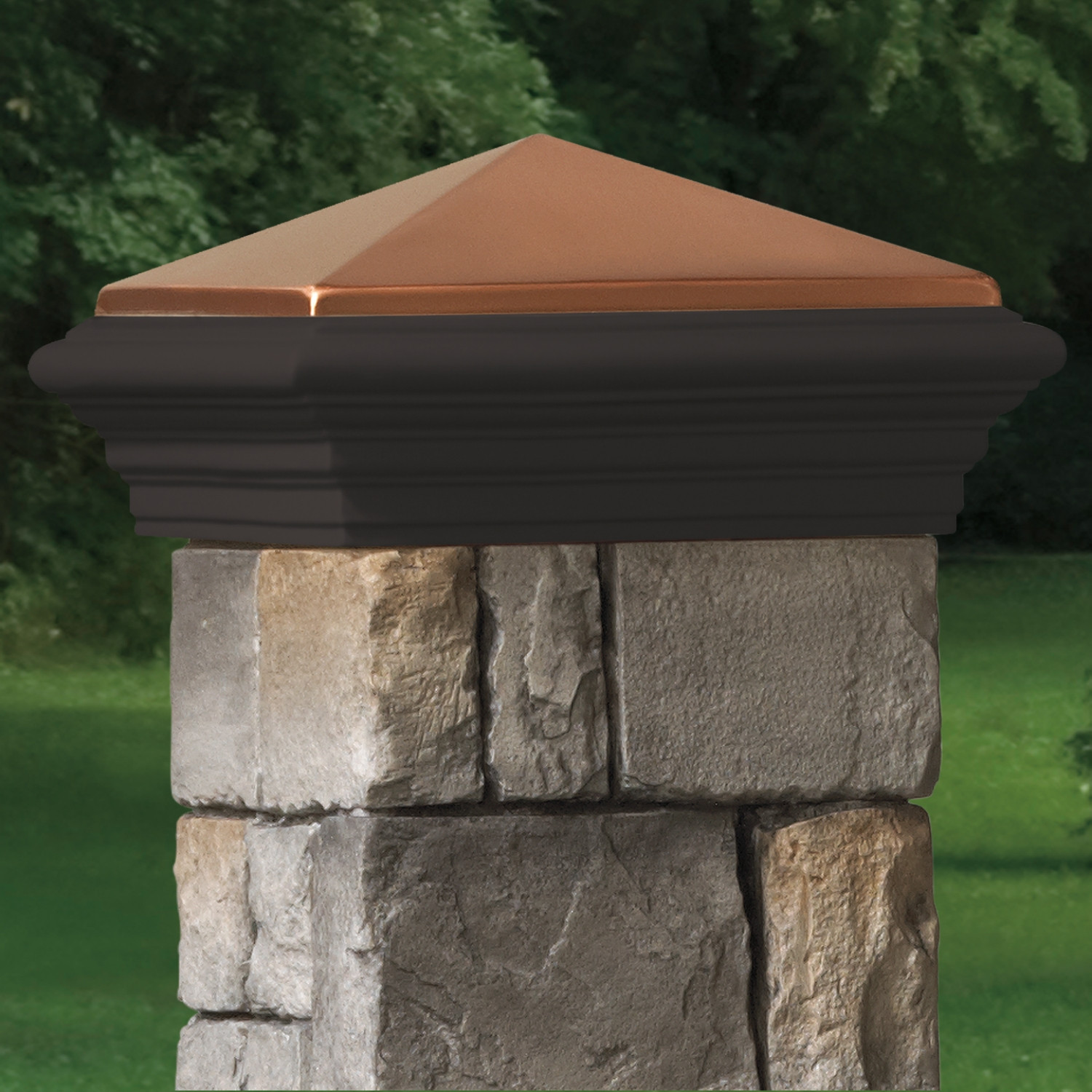 Stone Post Covers & Post Wraps | Deck Expressions