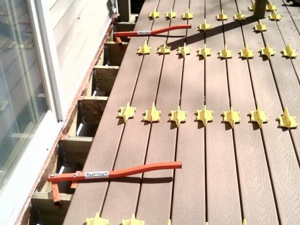 BoWrench Straighten twisted Deck Boards | Deckexpressions