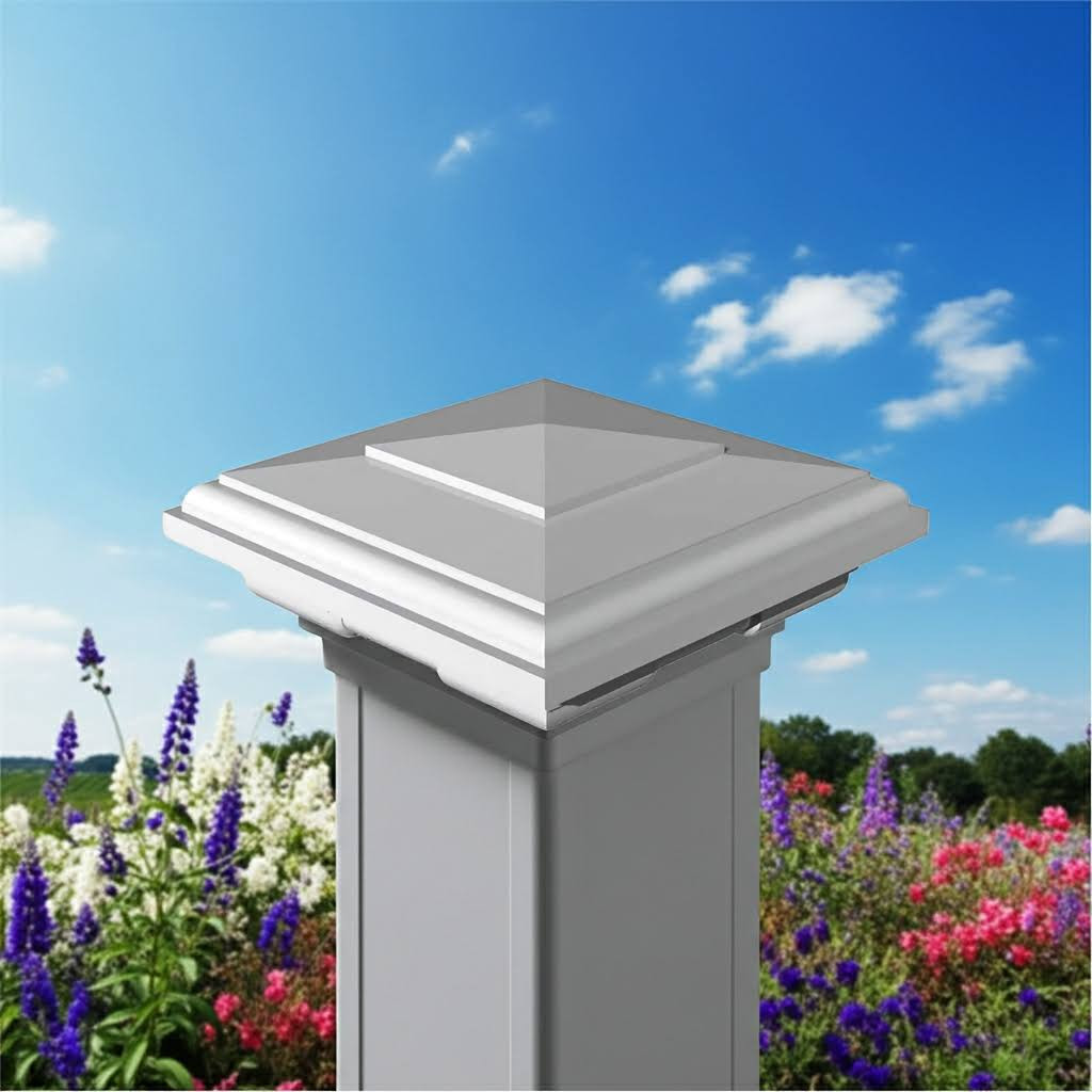 Vinyl Post Caps for Vinyl Rail Systems. Multiple sizes and styles ...