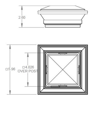 RDI Contemporary Post Cap | DeckExpressions