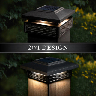 Solar Post Caps - The easiest way to add lighting to your posts.