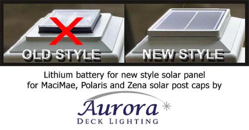 Solar replacement batteries for Aurora new style post caps