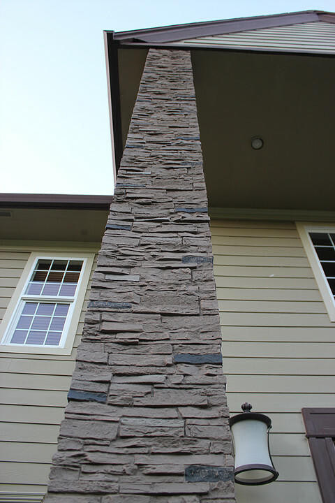 Slate Stone Post Covers | DeckExpressions
