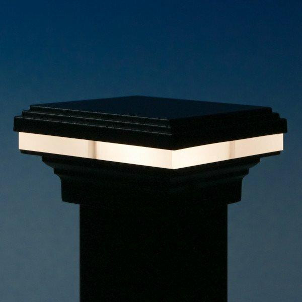 Aurora LED low voltage Saturn Anello Post cap | DeckExpressions