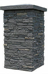Slate Stone Post Covers | DeckExpressions