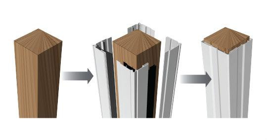Stone Post Covers & Post Wraps | Deck Expressions