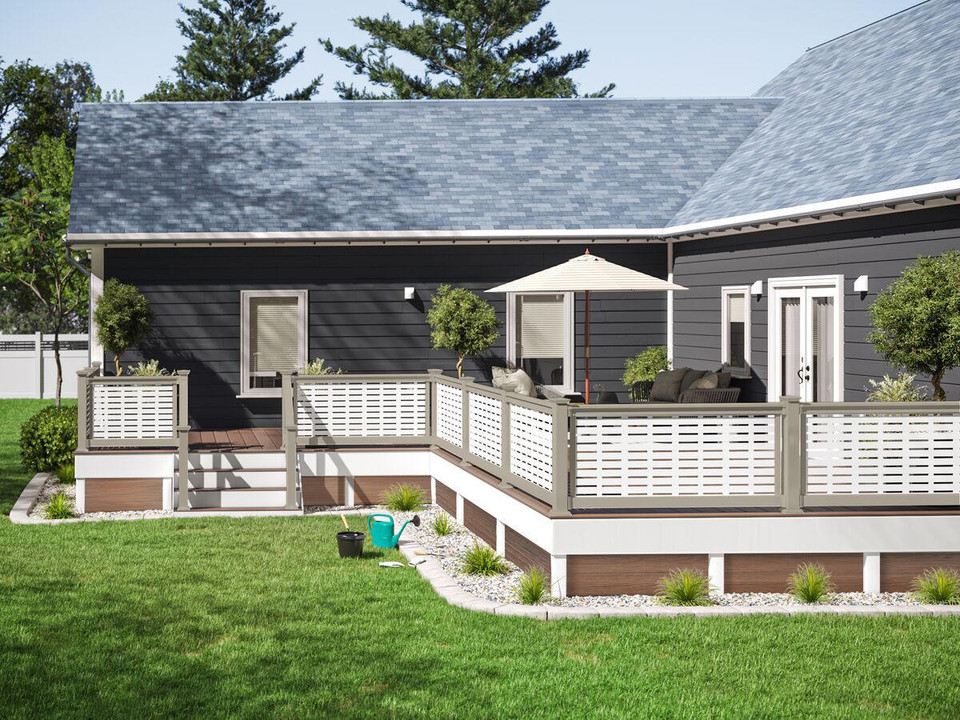 RDI Finyl Line Decorative Screen Railing ~ Deck Expressions