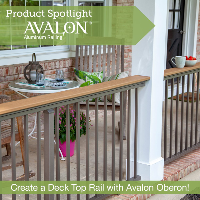 Avalon Oberon Top Rail - Deck Expressions