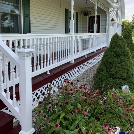 Ashington Vinyl Railing ~ Colonial Balusters ~ Durables