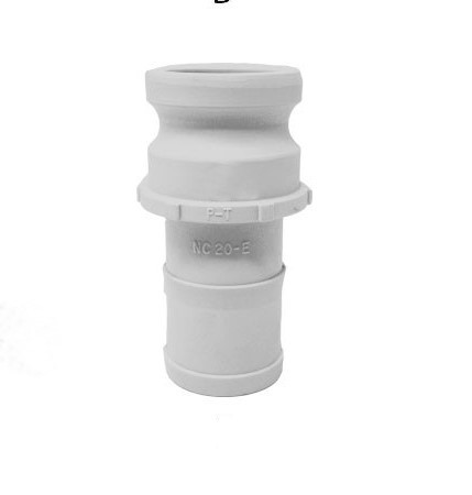 PT Coupling Part E Coupler X Shank Food Grade Poly 1" 2770510