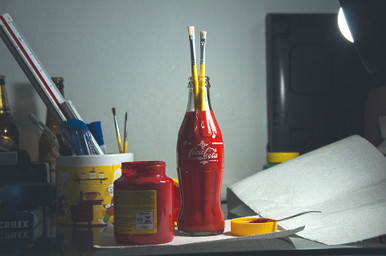 Red Poster Paint Bottle - MRS Hobby Shop