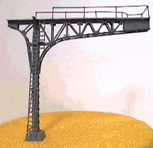 Cantilever Signal Bridge Kit -- 2 Track, Black - MRS Hobby Shop