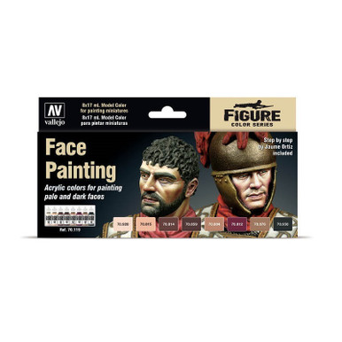 VLJ70119 - Faces Painting Set, Model Color Paint Set , 1/2 Fl. Oz ...