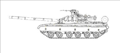 TSM5522 Soviet T64BV Mod 1985 Main Battle Tank 1/35 - MRS Hobby Shop