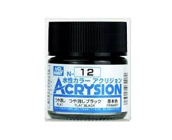 GNZN12 Acrysion N12 - Flat Black (Flat/Primary) - MRS Hobby Shop