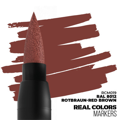 AKIRCM019 AK Interactive Real Colors Markers RAL 8012 Rotbraun-Red ...