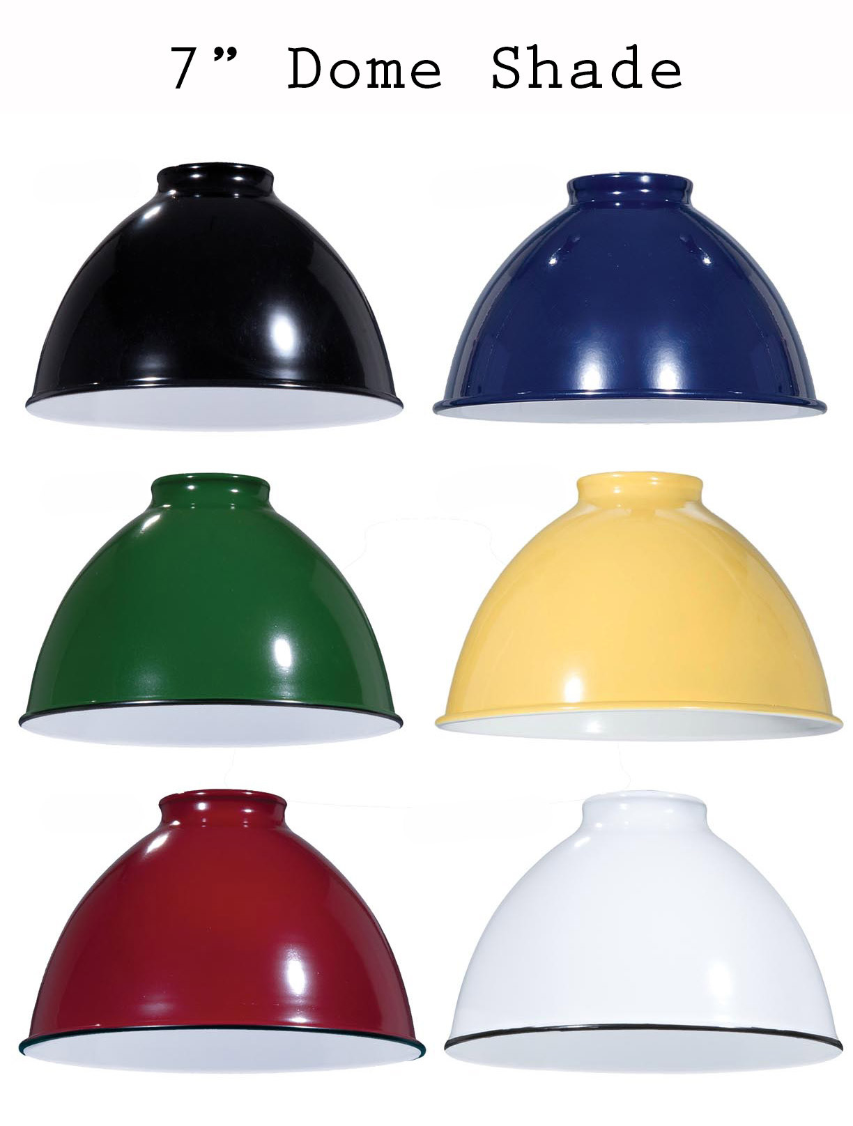 Vintage Red Lamp Shade | Red Dome Light Shade