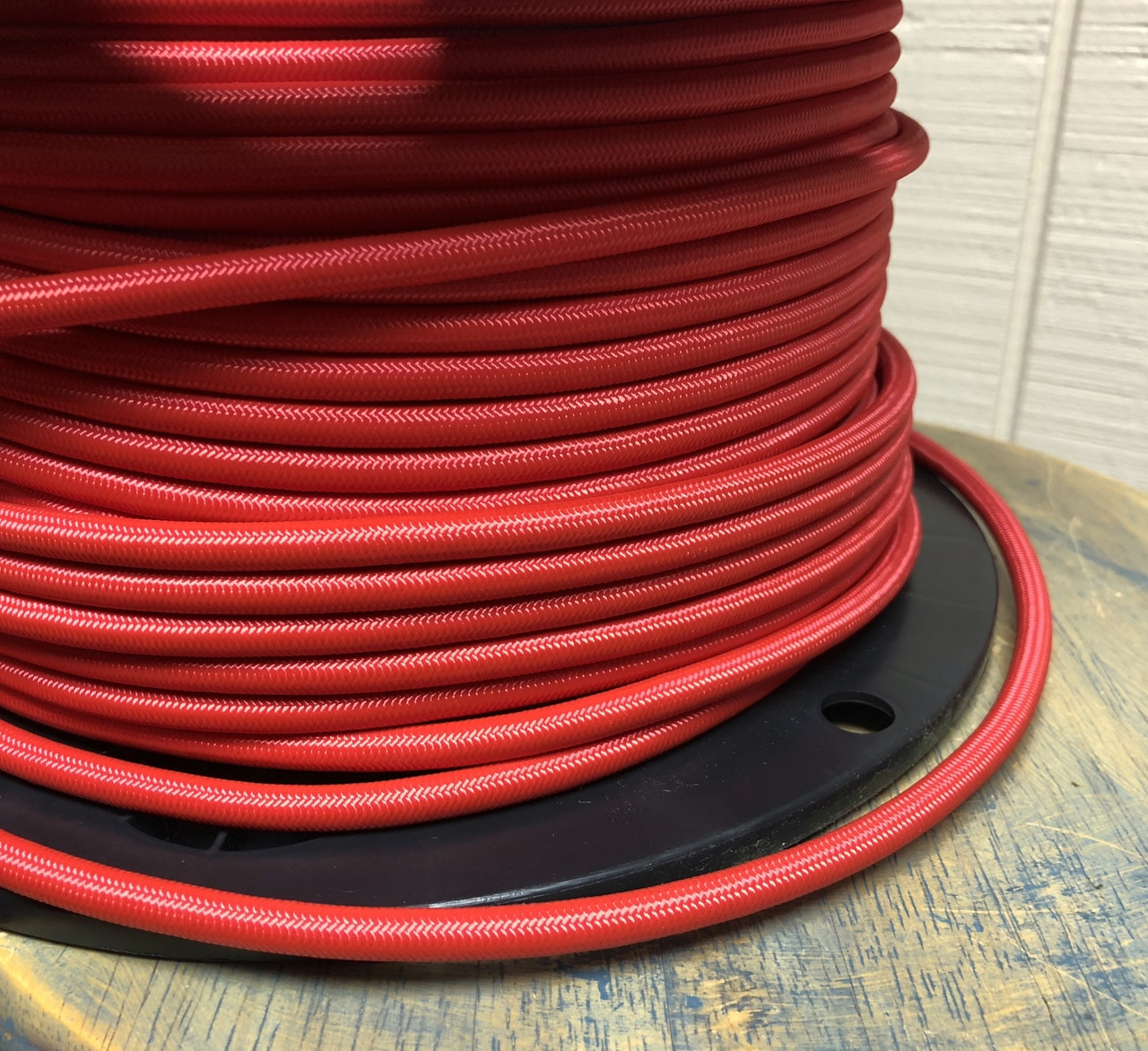 Red Cotton Covered Electrical Wire - 18/3 | Snake Head Vintage