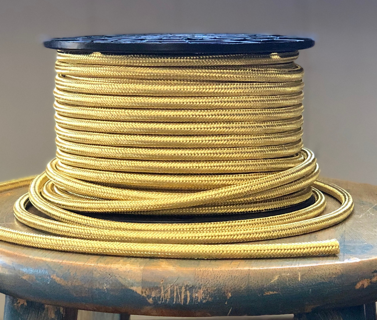 Brass Electrical Wire | 3-Wire Metal Braided Electrical Cable