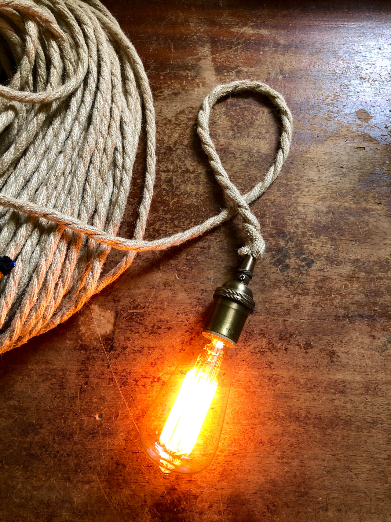 Jute Wrapped Wire | Rope Covered Electrical Cord
