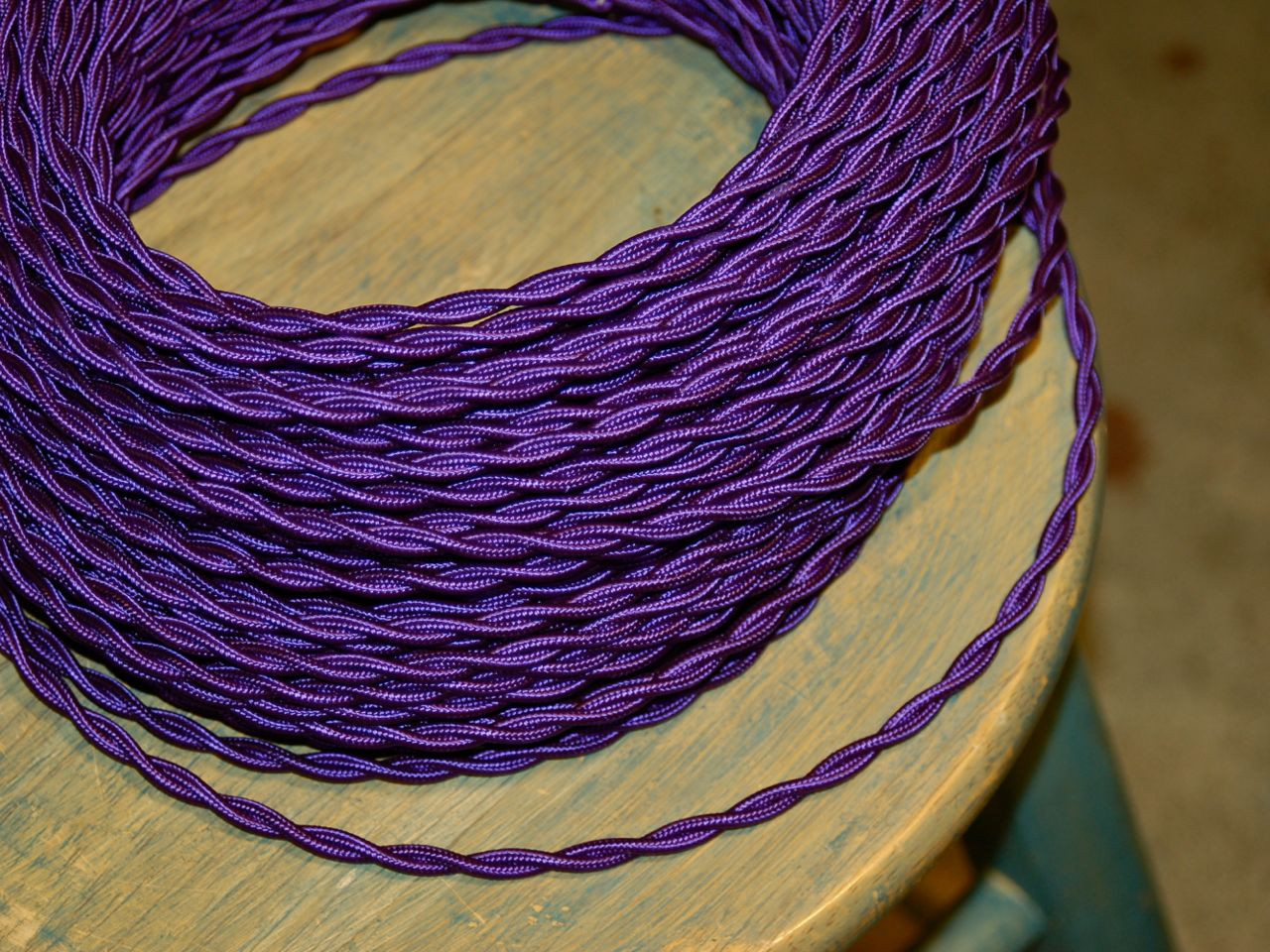 Cloth Covered Lamp Cord with Plug | Vintage Style Lamp Wire