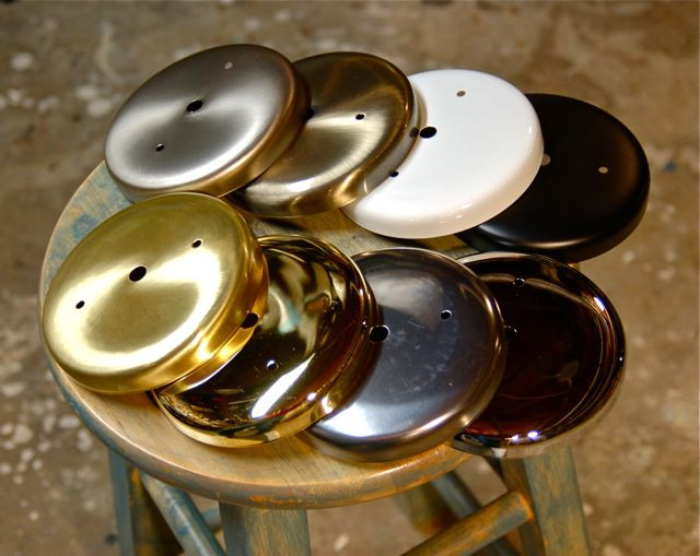 Metal Ceiling Canopies & Wall Sconce Mounting Hardware