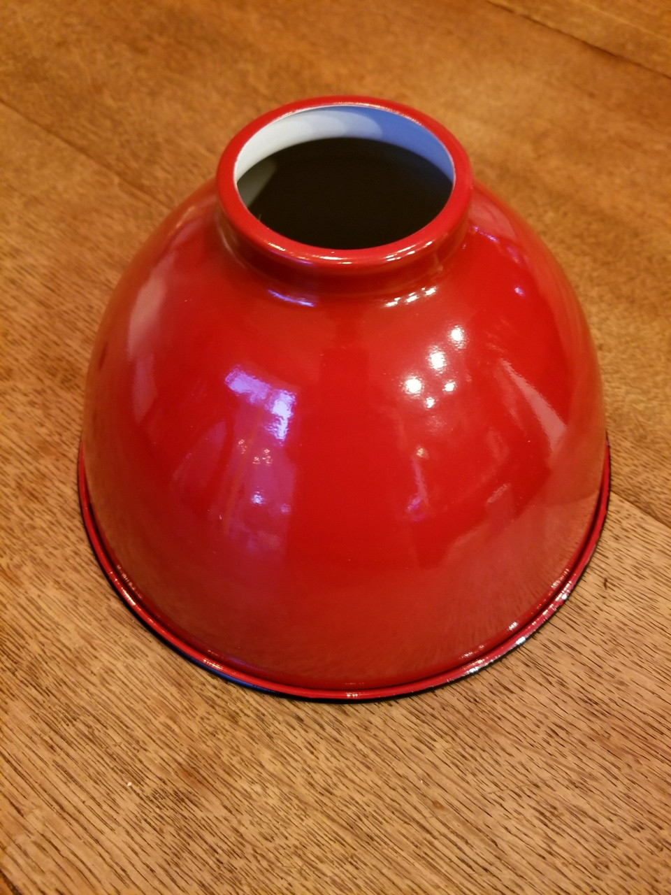 Vintage Red Lamp Shade | Red Dome Light Shade