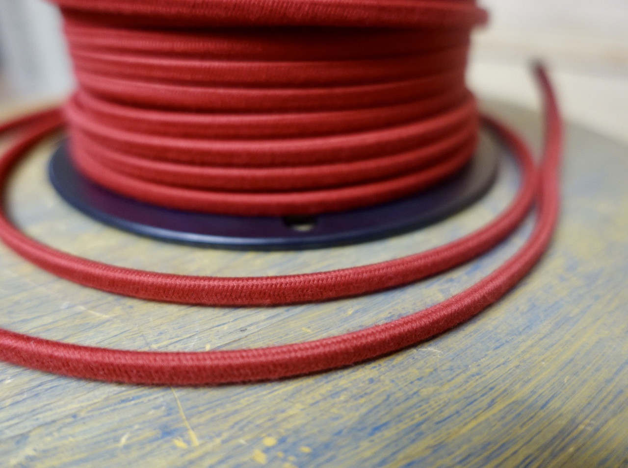 Red Cloth Wire | Red Cotton Cord - Parallel | Snake Head Vintage