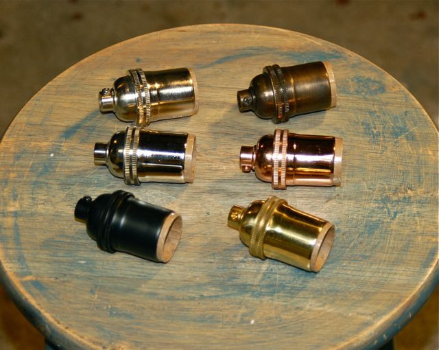 Keyless Brass Light Sockets | Vintage Light Sockets
