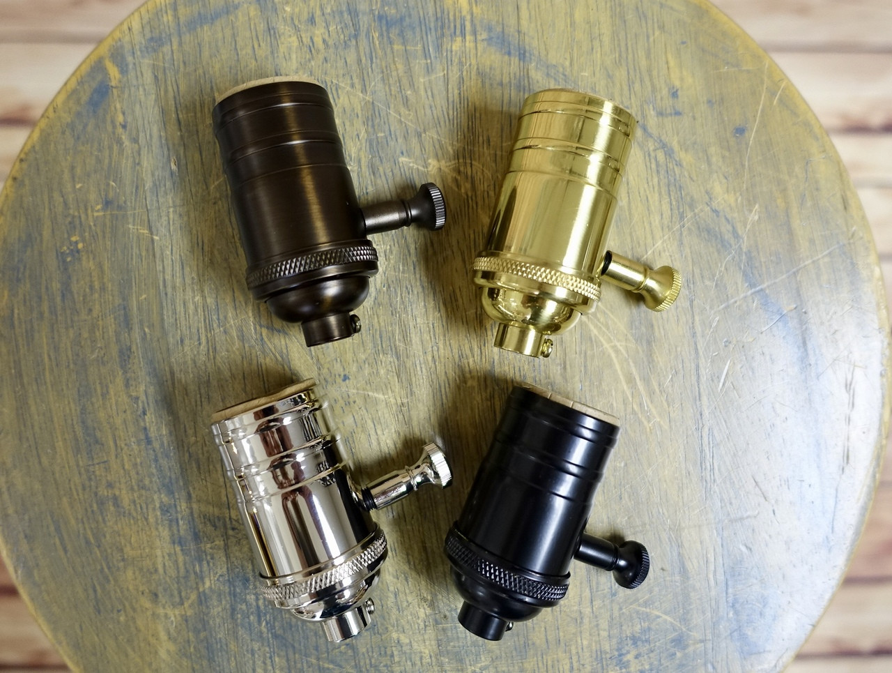 Brass & Porcelain Light Sockets | Snake Head Vintage